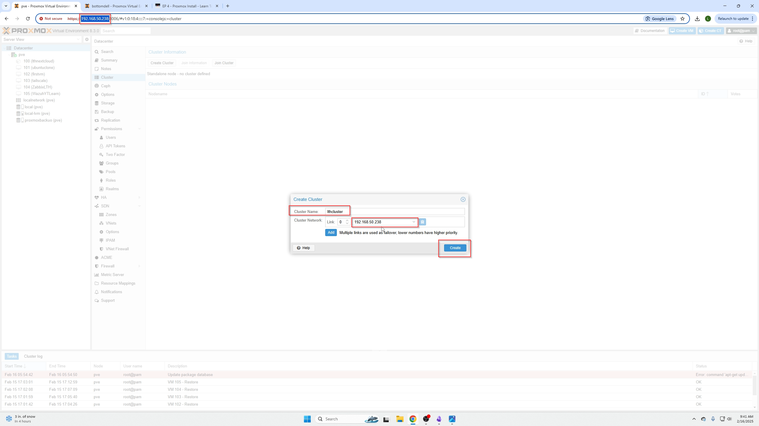 EP 20 - Proxmox Cluster Setup - Learn To HomeLab