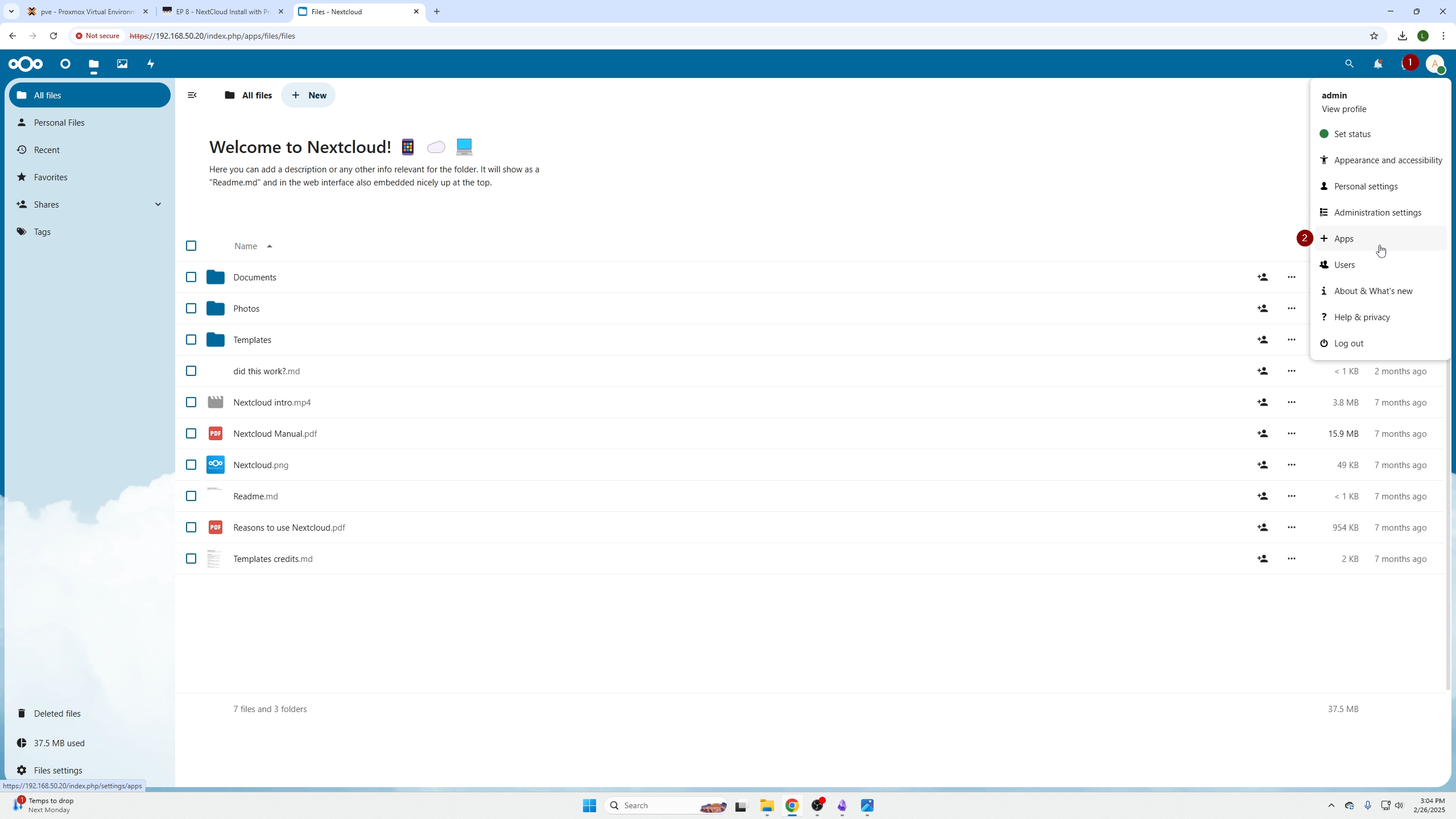 EP 23 - Note Taking with NextCloud - Learn To HomeLab